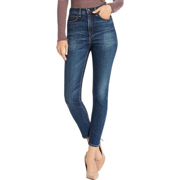 rag & bone | Jeans | Rag Bone Womens Jane Blue Super High Rise Ankle ...